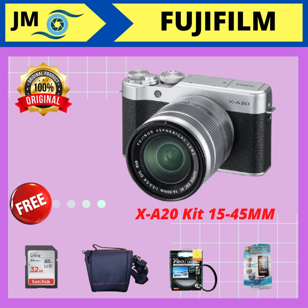 Jual Camera Fujifilm X-A20 Kit 15-45mm | Shopee Indonesia