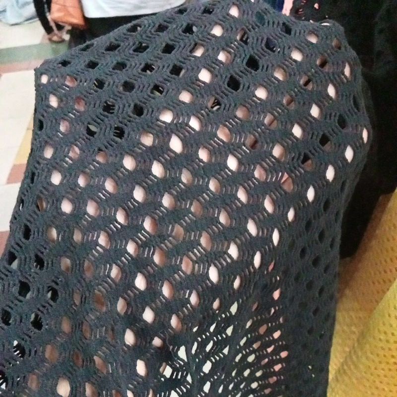 Jual bahan/kain borkat rajut/kain jala/bahan jala/kain rajut | Shopee ...