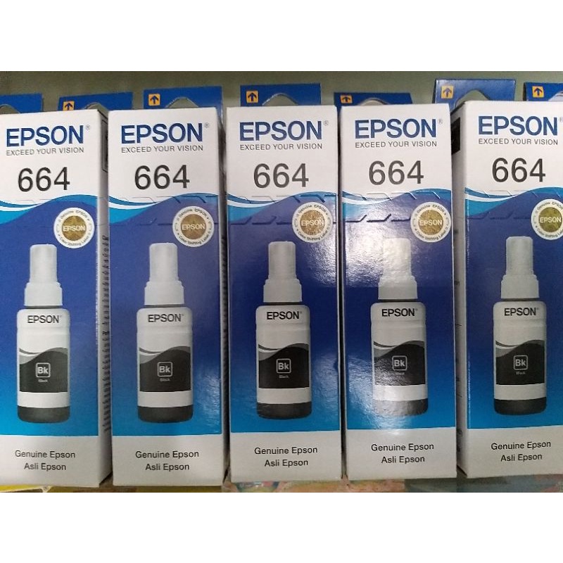 Jual TINTA EPSON 664 003 ORI / TINTA PRINT REFILL/PRINTER EPSON ORI BLACK/CYAN/MAGENTA/YELLOW ...