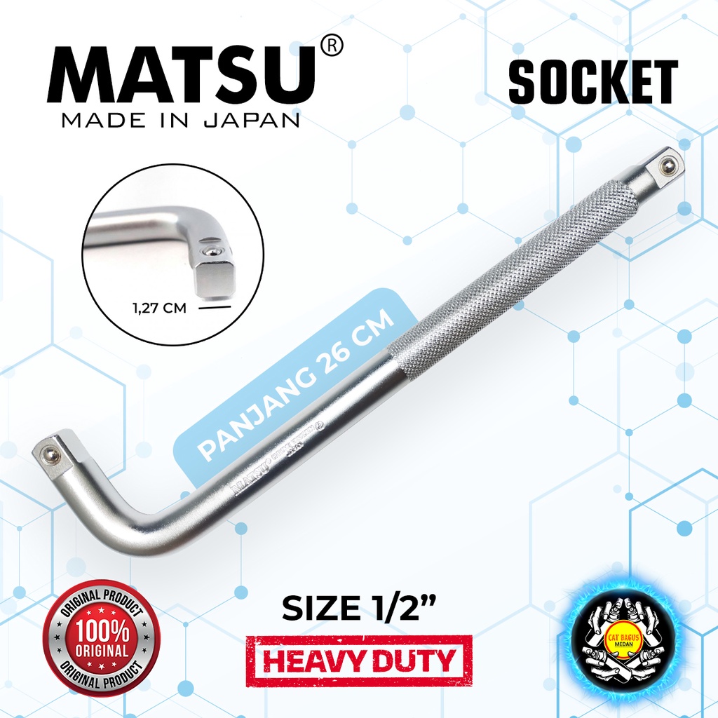Jual GAGANG SOCK L MATA KUNCI SOK 1/2" MATSU JAPAN JEPANG / HANDLE SHOCK SOKET SHOK DRIVE SOCKET ...
