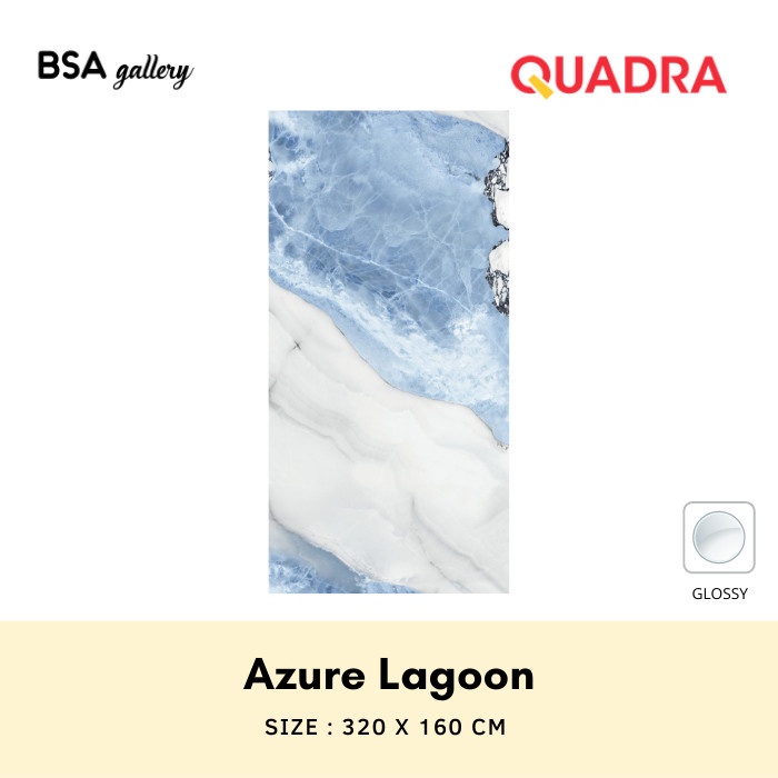 Jual QUADRA GRANITE BIG SLAB 320X160 AZURE LAGOON / GRANIT DINDING ...