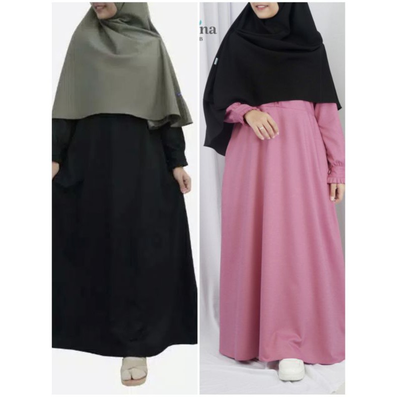 Jual Gamis Nayra Syari Katun Toyobo By Elmina Hijab (READY STOK ...
