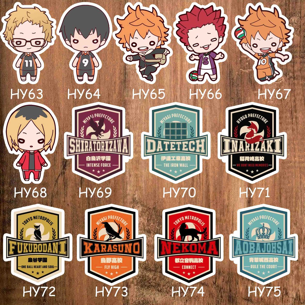 Jual stiker sticker anime haikyu haikyuu haikyu! | Shopee Indonesia