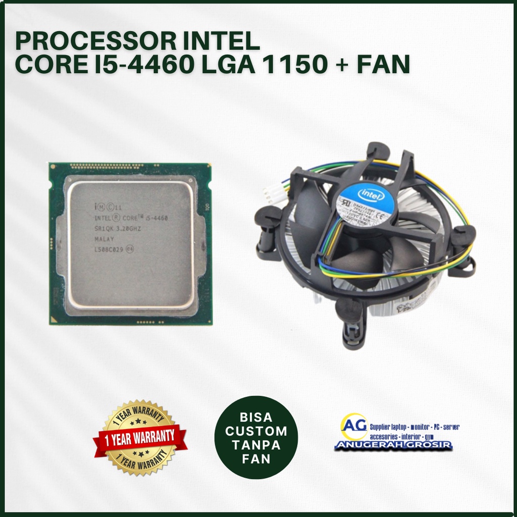 Jual PROCESSOR INTEL CORE I5-4460 TRAY LGA 1150 + FAN GARANSI 1 TAHUN | Shopee Indonesia