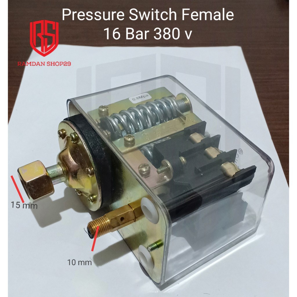 Jual Pressure Switch Otomatis Kompresor 15 Bar 380v | Shopee Indonesia