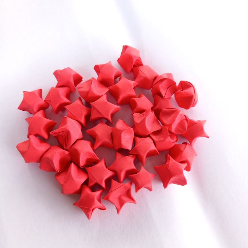 Jual origami Bintang - lucky star- kertas lipat bintang isi 100 biji ...