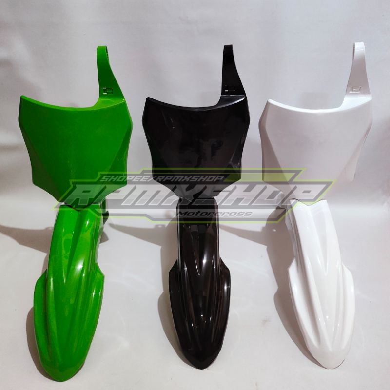 Jual SPAKBOR DEPAN KX85 DAN PAPAN NOMER KX 85 SLEBOR DEPAN KX85 PLAT NOMER KX 85 Set Supermoto ...