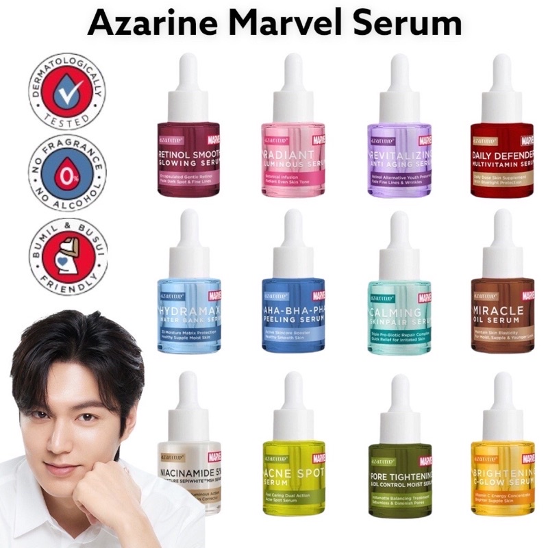 Jual AZARINE MARVEL SERUM EDITION ALL VARIANT 20ML | Shopee Indonesia