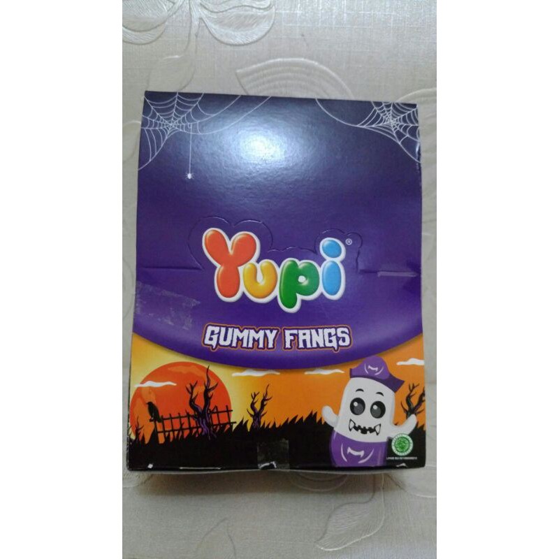 Jual YUPI GUMMY FANGS 1 BOX ISI 24 PCS / YUPI GIGI / YUPI SPESIAL HALLOWEN / YUPI TARING ...
