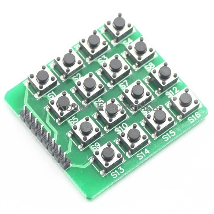 Jual 4x4 Matrix 16 Keypad Keyboard Module 16 Button MCU Switch for arduino | Shopee Indonesia