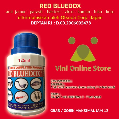 Jual RED BLUEDOX Obat Ikan Anti Jamur Parasit Bakteri, Kuman Dan Luka ...