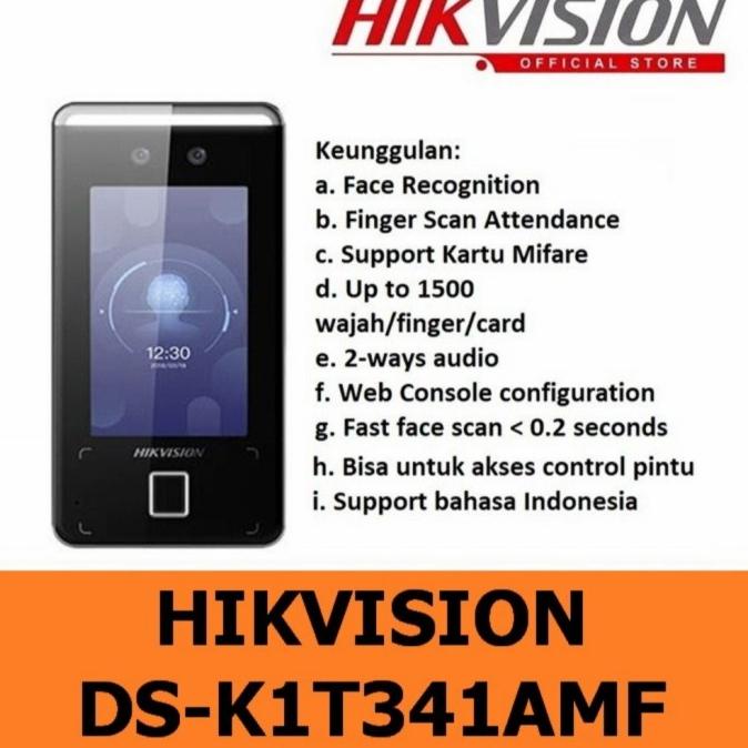 Jual Hikvison Ds-K1T Amf Access Control Face Detecion - Finger - Card ...