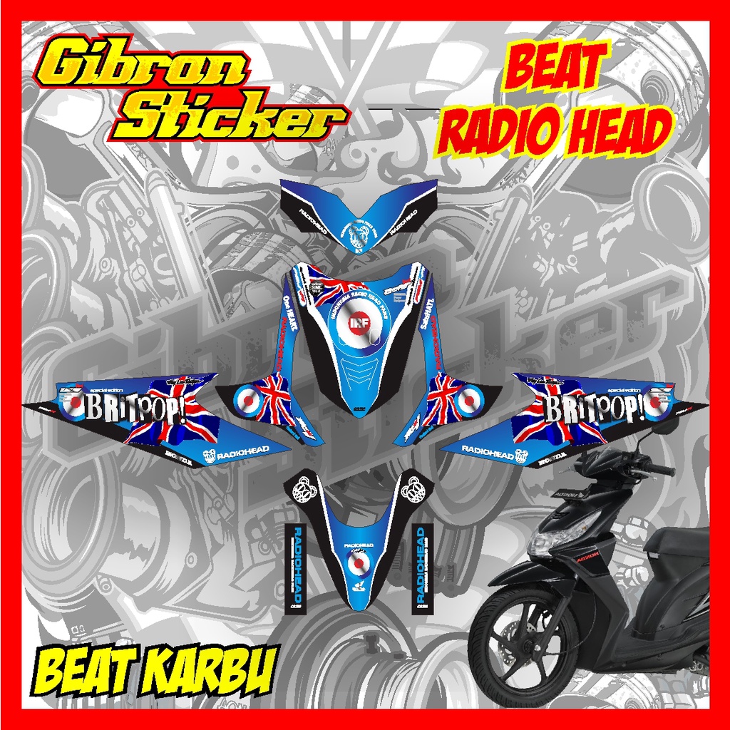 Jual STICKER DECAL STRIPPING FULL BODY BEAT KARBU RADIO HEAD | Shopee ...