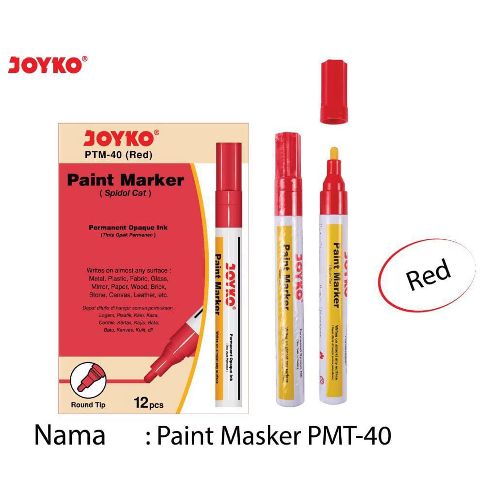 Jual SPIDOL PAINT MARKER JOYKO/SPIDOL KARET/SPIDOL BESI/SPIDOL BAN ...