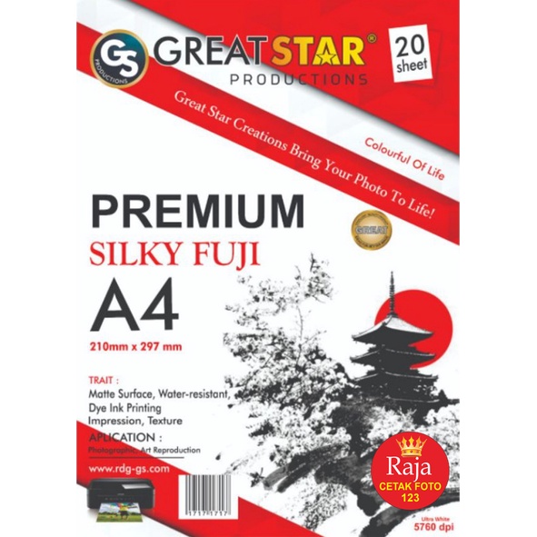 Jual SILKY LUSTER FUJI 260 GSM A4/20 LEMBAR JAPAN QUALITY | Shopee ...