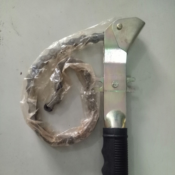 Jual Kunci Oli Filter model Rantai gagang karet/ Oil Filter Wrench ORI ...