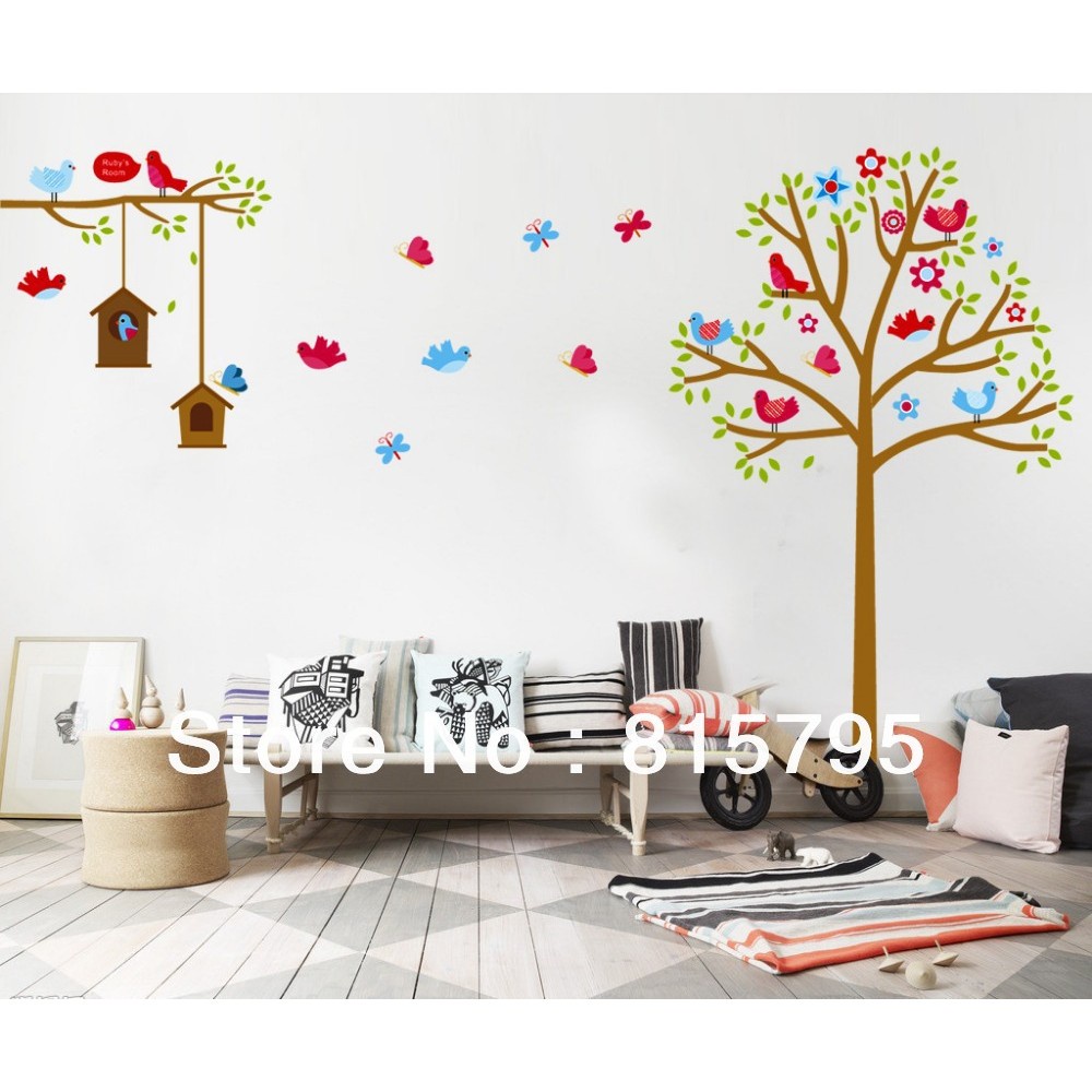 Jual METH JM7157 CUTE FOREST WALLSTICKER WALL STIKER 60X90 WALLSTIKER ...