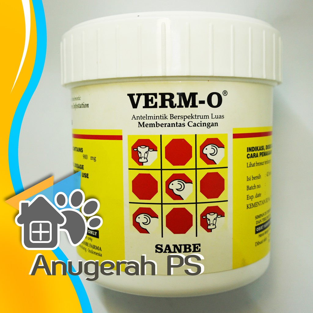 Jual Obat Cacing Ternak Hewan Verm O Sanbe Bolus | Shopee Indonesia