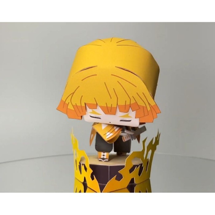 Jual Chibi Zenitsu hekireki Kimetsu No Yaiba Demon Slayer Papercraft ...
