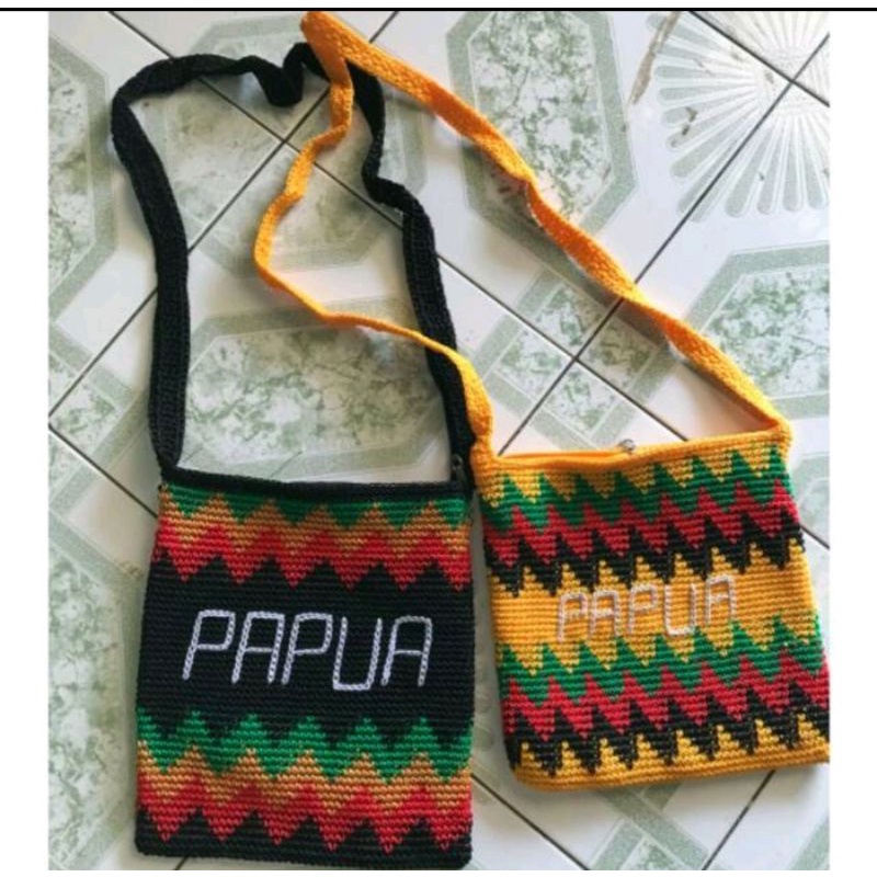 Jual TAS PAPUA RASTA/ TAS NOKEN PAPUA RASTA / NOKEN PAPUA / OLEH OLEH ...