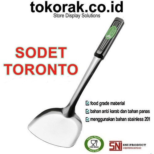 Jual Sodet Stainless KOMODO Gagang Hitam TORONTO, Irus Sayur Stainless ...