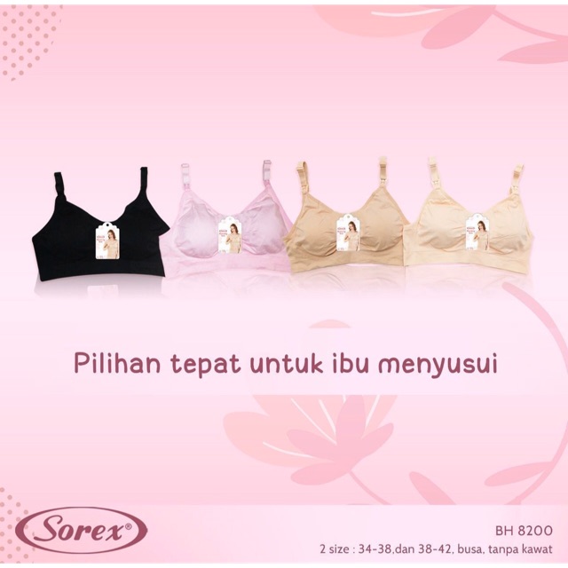 Jual BH | Bra Ibu Menyusui Seamless SOREX 8200 | Shopee Indonesia