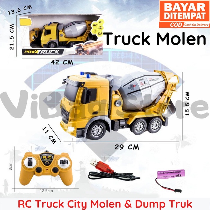 Jual RC Truck Besar Dump Truk dan Truk Molen Besar Remote Control ...