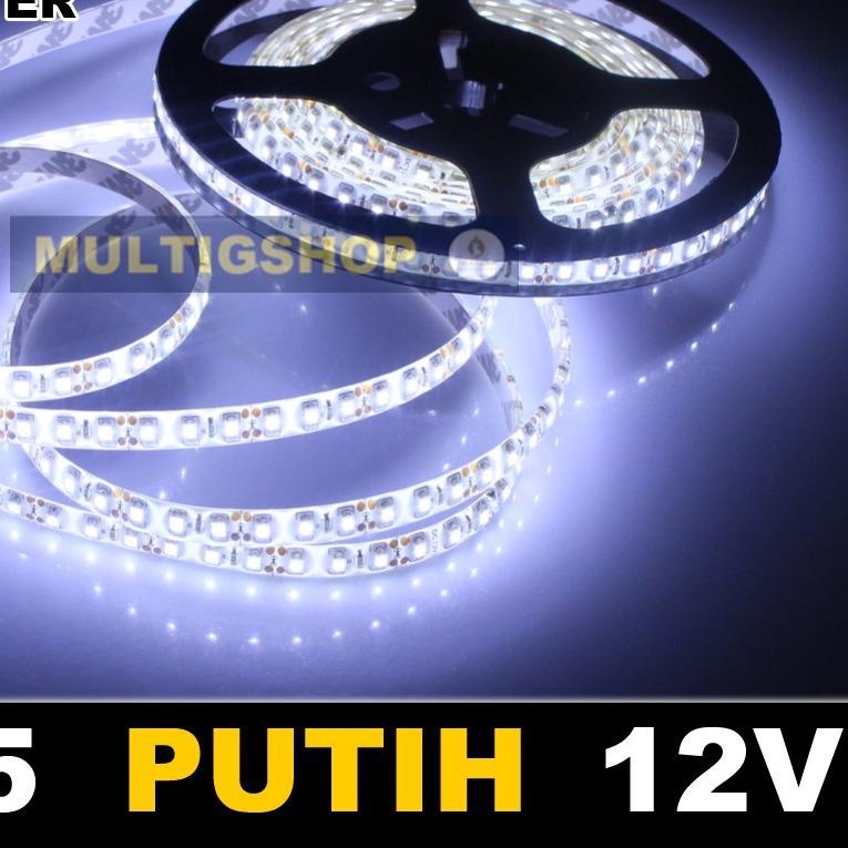 Jual LED Strip Flexible 5050 300 LED per Rol 12V Waterproof IP65 Putih ...