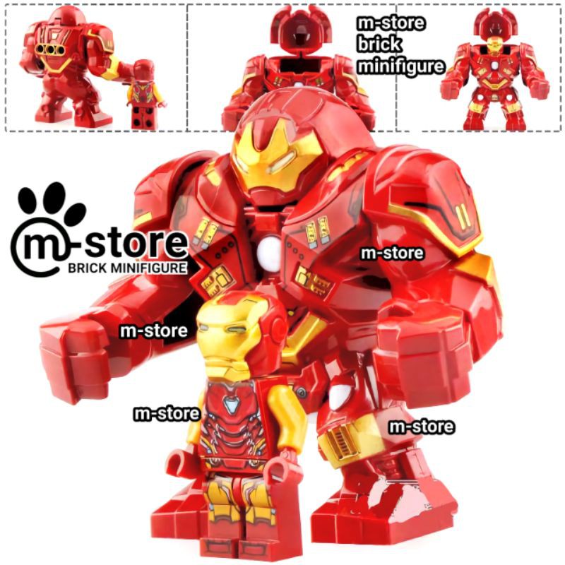 Jual lego hulkbuster hulk buster mark 44 mk 44 maxifigure and iron man ...