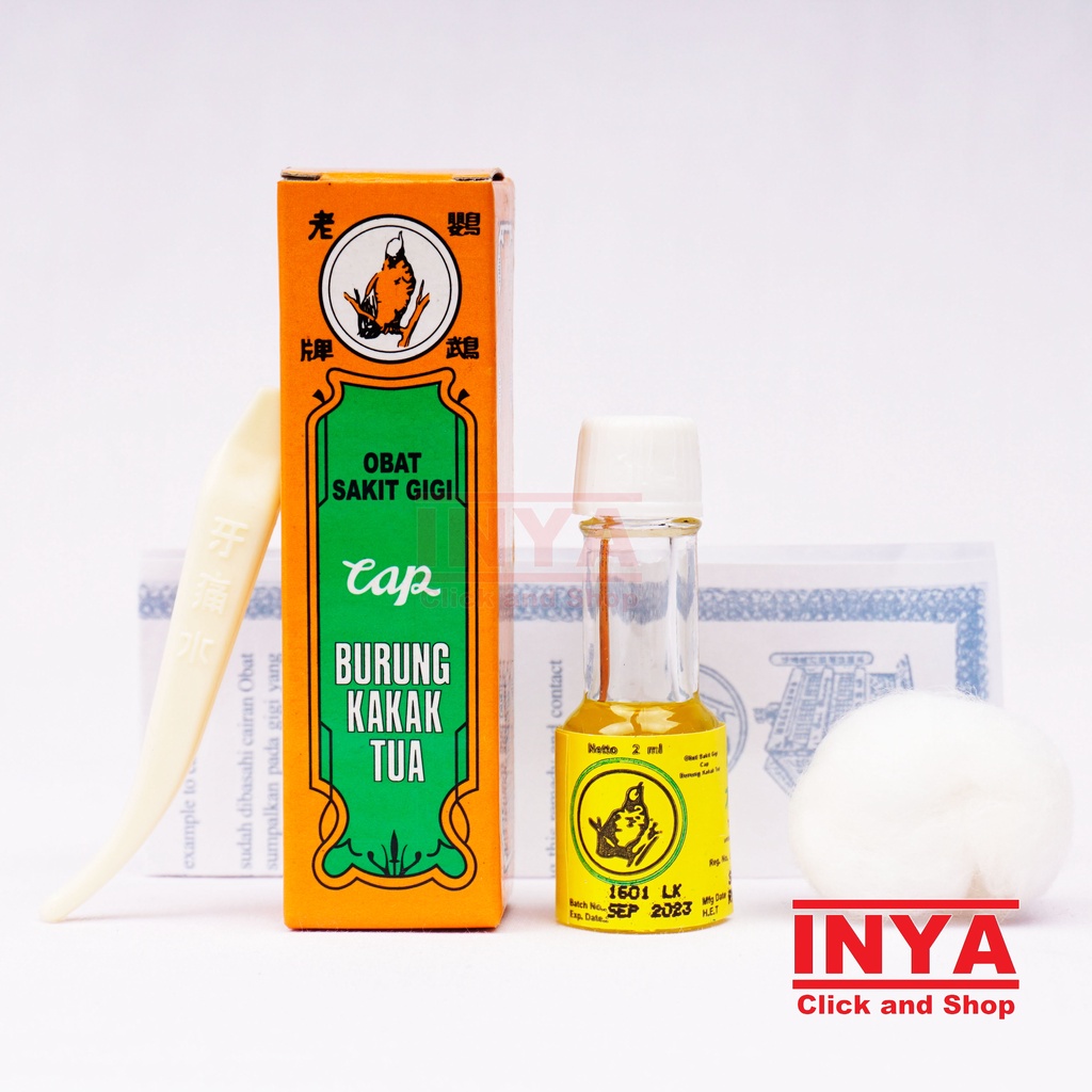 Jual OBAT SAKIT GIGI CAP BURUNG KAKAK TUA 2ml PARROT BRAND - Toothache ...