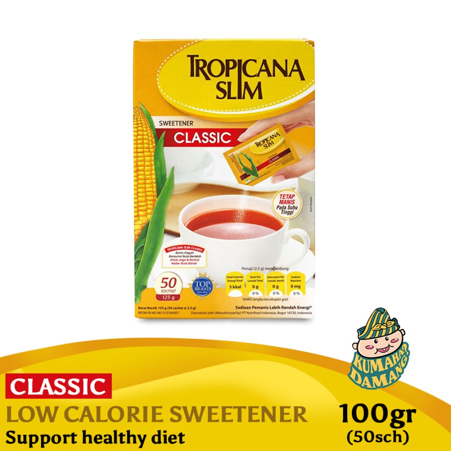 Jual Tropicana Slim Sweetener Classic ( 50 Sachet / 100 Sachet ) | Shopee Indonesia