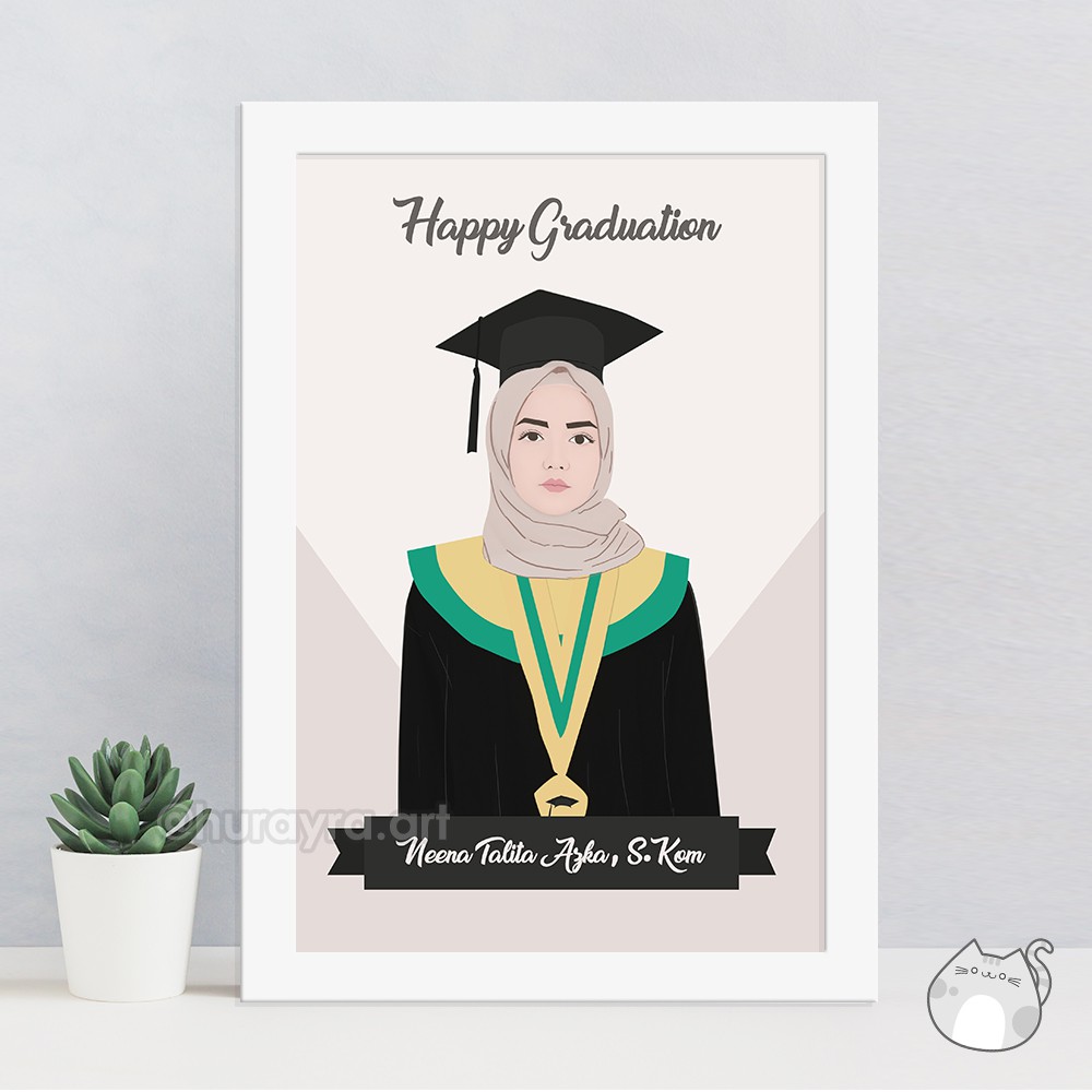 Jual Kado Desain Simple Vector Template Toga dan Baju Wisuda (Softfile ...