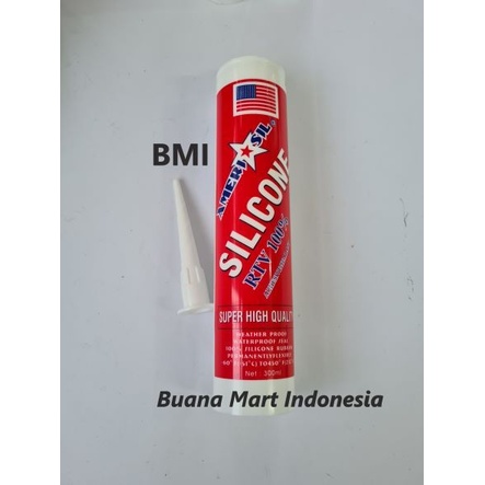 Jual Lem Botol Amerisil | Lem Kaca 300ml | Lem Silicone | Lem Sealant ...