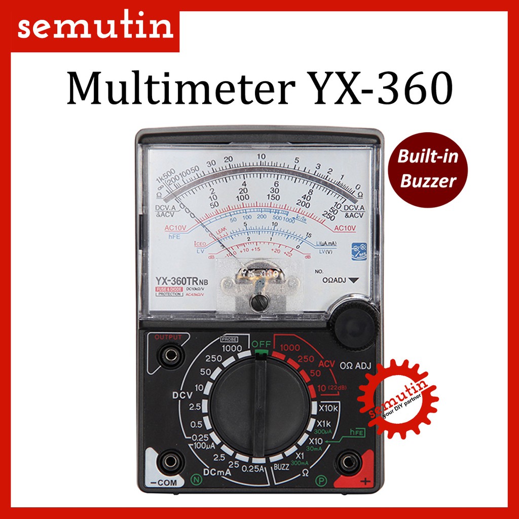 Jual Analog Multimeter YX360TREB / Avometer / Multitester / Multi ...