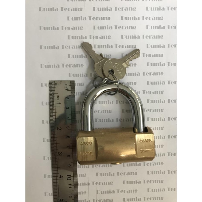 Jual Gembok Balok 70Mm Viro Asli / Brass Rectangular Padlock Italy ...