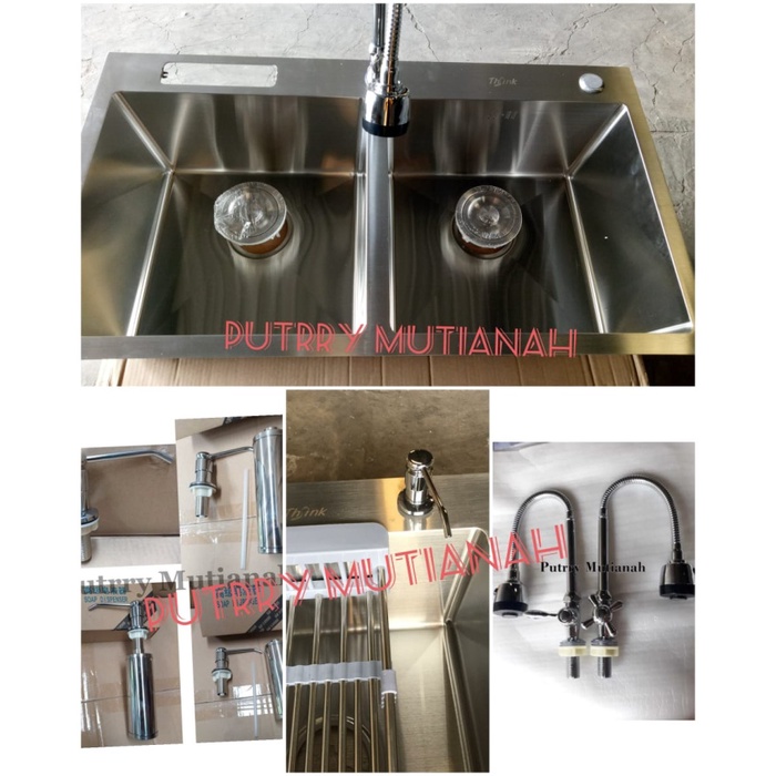 Jual Wastafel - Kitchen Sink Bak Cuci Piring Stainless 2Lubang ...