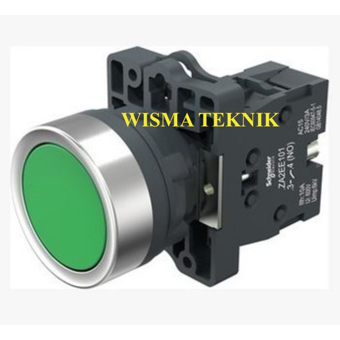 Jual Push Button Flush, Green 1NO Schneider XA2EA31 | Shopee Indonesia