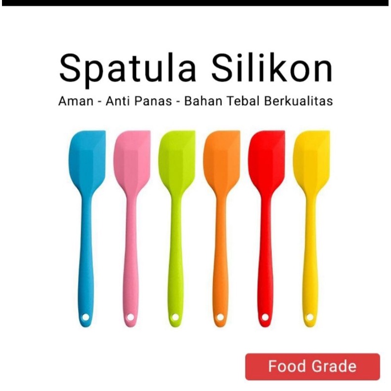 Jual SOLET / SPATULA SILIKON - Uk. Besar & Kecil | Shopee Indonesia