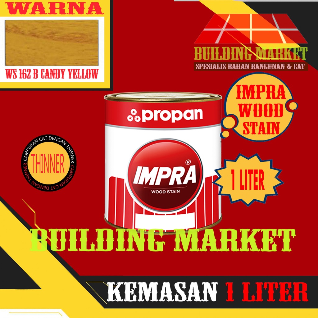 Jual PLITUR KAYU PROPAN WOOD STAIN PROPAN IMPRA POLITUR PELITUR 1 LITER ...