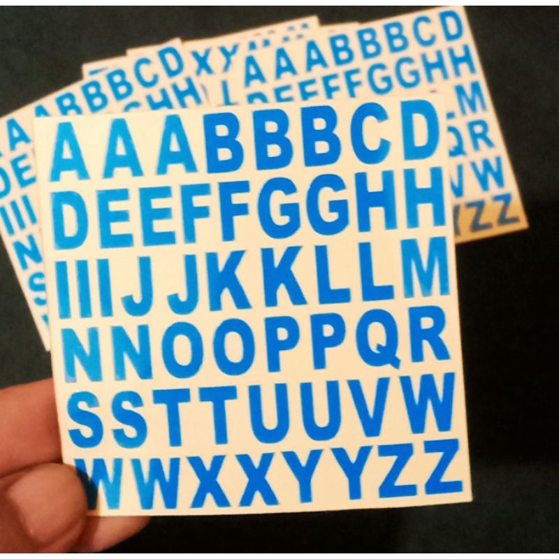 Jual sticker abjad stiker huruf cutting | Shopee Indonesia
