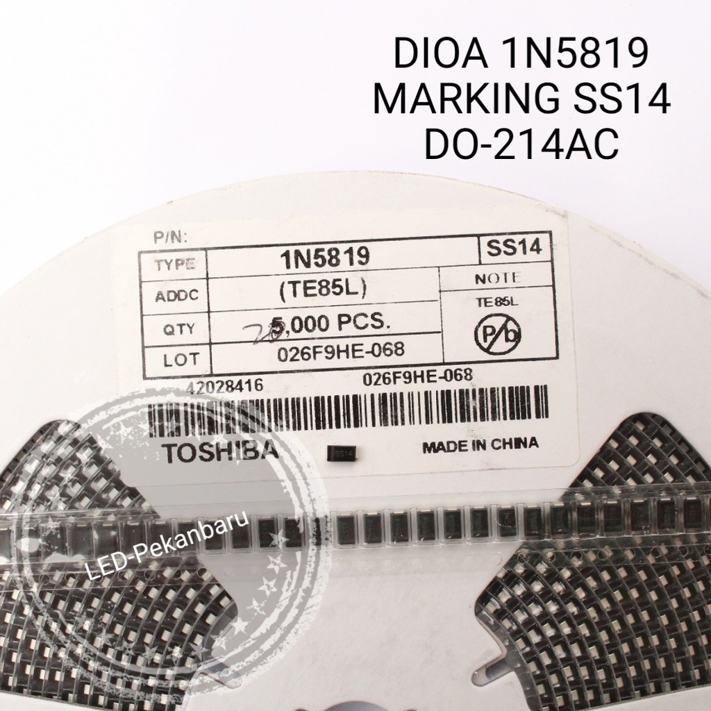 Jual 10PCS DIODA SMD SS14 DIODE 1N5819 1A 40V DO-214AC | Shopee Indonesia