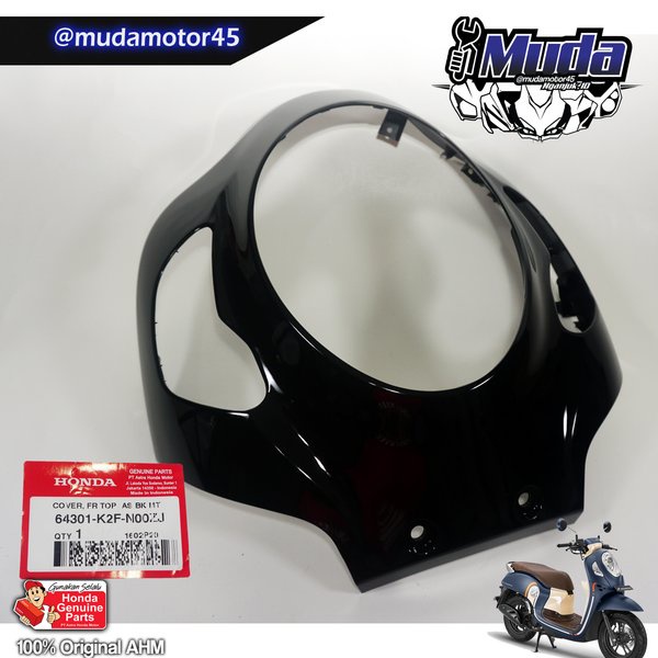 Jual BADONG COVER BODY DEPAN ALL NEW SCOOPY ESAF 2021 HITAM GLOSSY ...