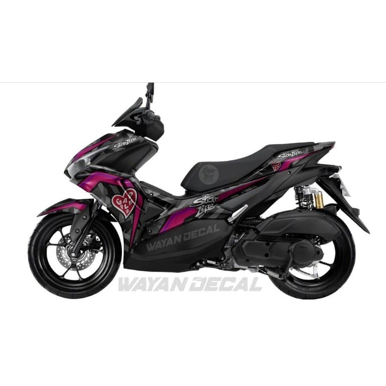 Jual decal all new aerox 2021 pink star line sticker motor aerox 2021 ...