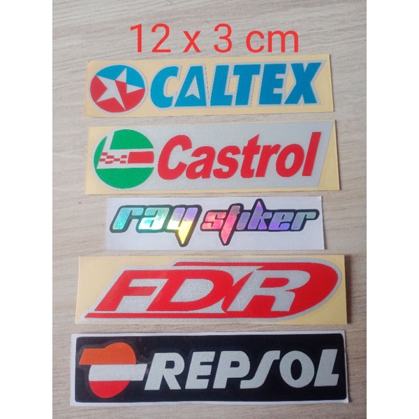 Jual STIKER CUTTING MOTOR REPSOL..CASTROL..CALTEX..FDR | Shopee Indonesia