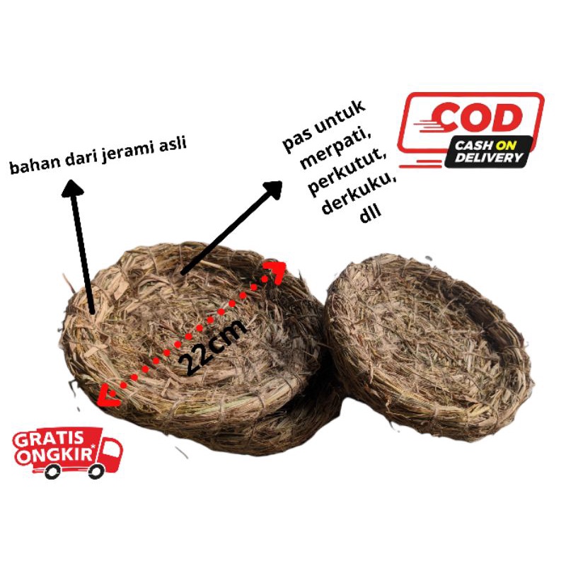 Jual Sarang jerami merpati, tempat bertelur merpati, derkuku, dara ...