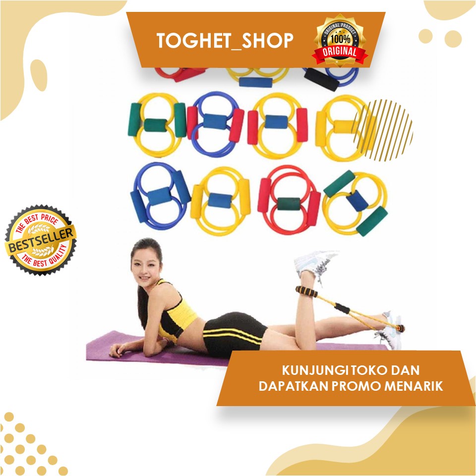 Jual Tali Stretching Yoga Fitness Power Resistance Tali Pemanasan ...