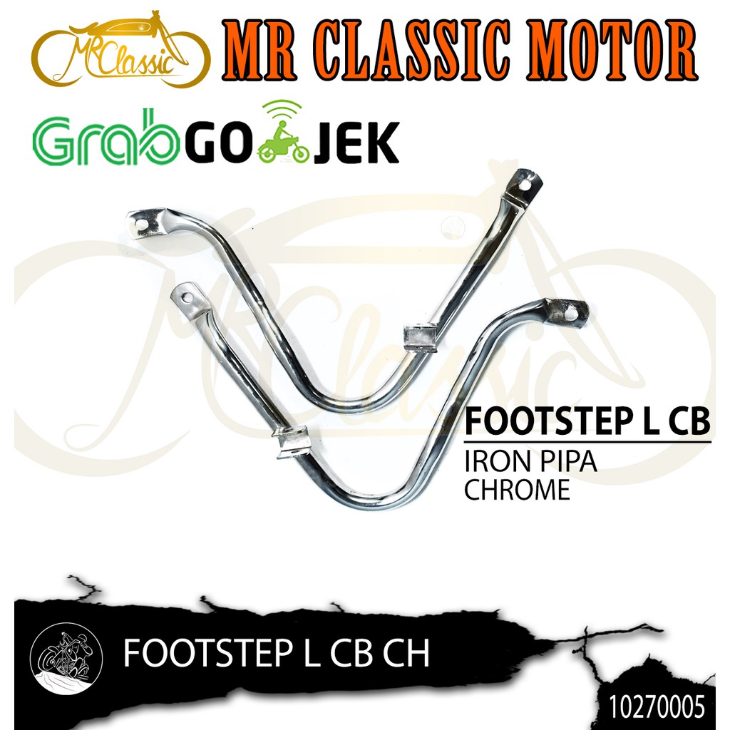 Jual Footstep/Barstep L Honda CB/GL Tebal Chrome Custom Variasi ...