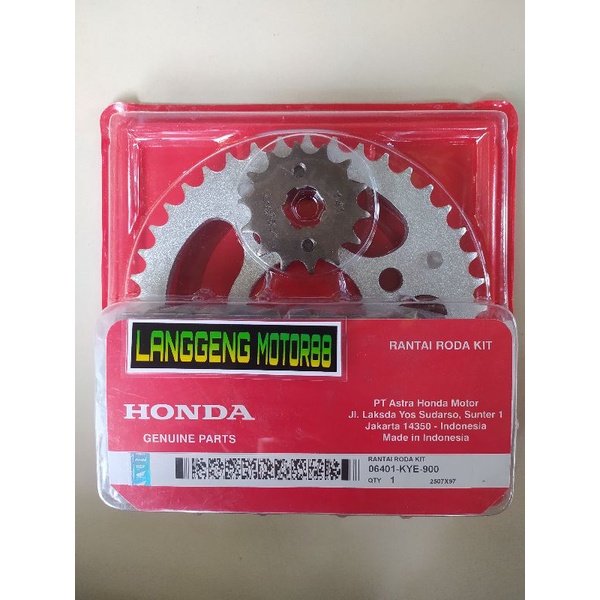Jual GEAR SET/GEAR PAKET MEGAPRO NEW / MEGAPRO OLD / VERZA 150 ( KYE ...