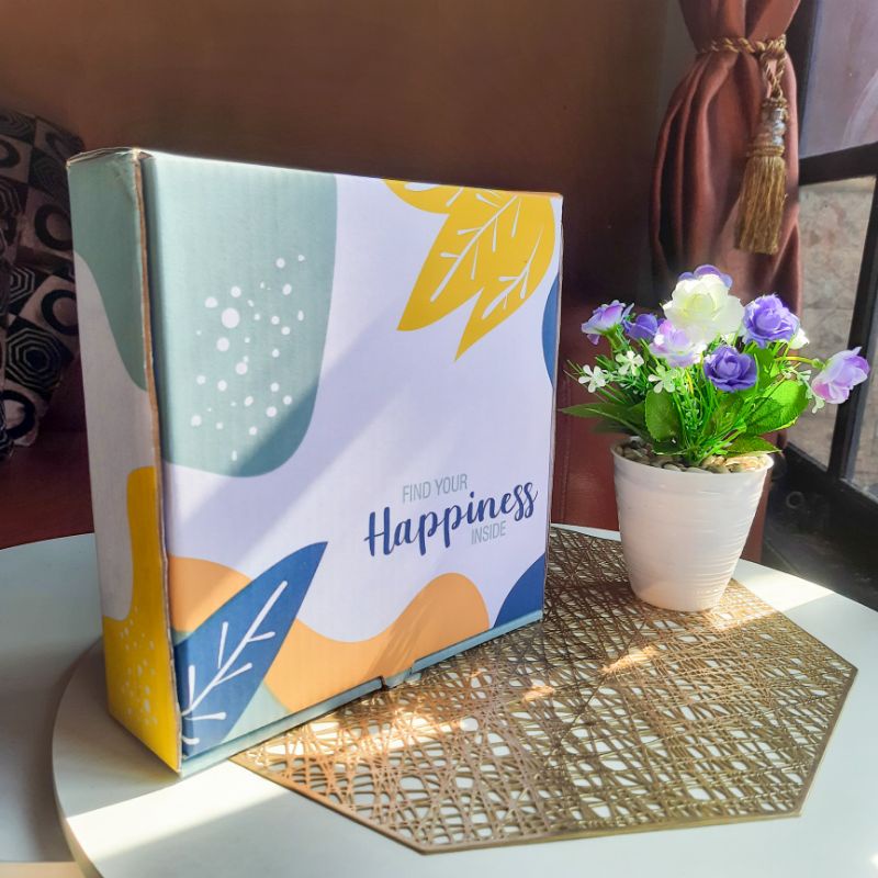 Jual Box Kado Lipat Motif Rainbow Universal Bungkus Kardus Kado Hampers ...