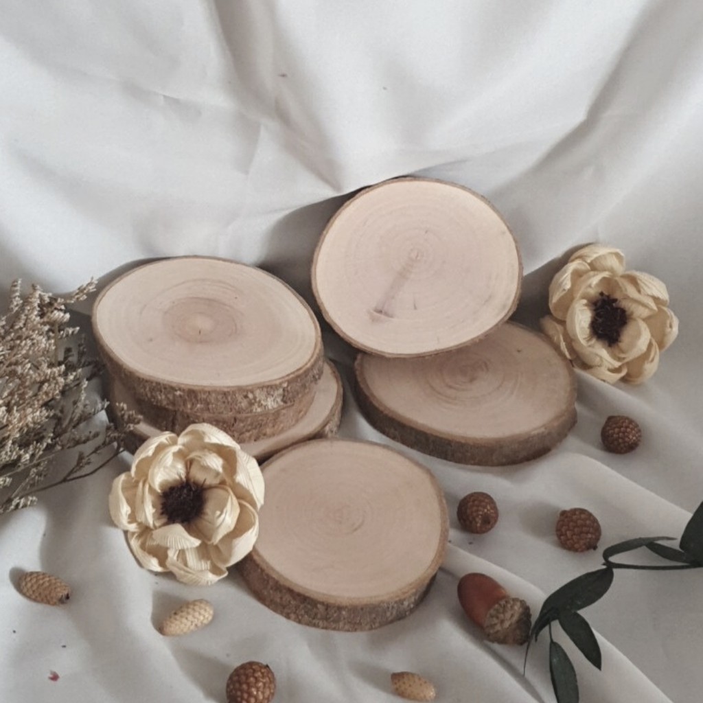 Jual tatakan kayu bulat lilin aromaterarapi reed diffuser | Shopee ...